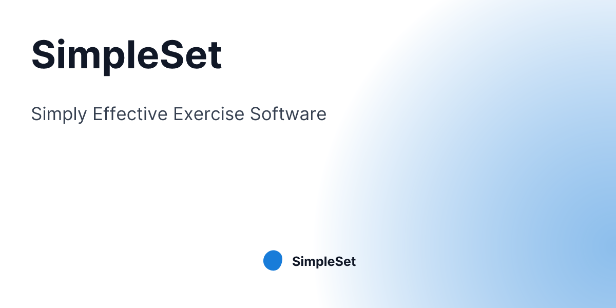El mejor software de ejercicio para tus pacientes | SimpleSet